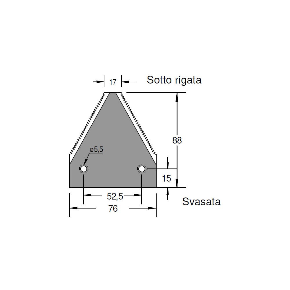 SEZIONE RIGATA 036 SUPERIOR